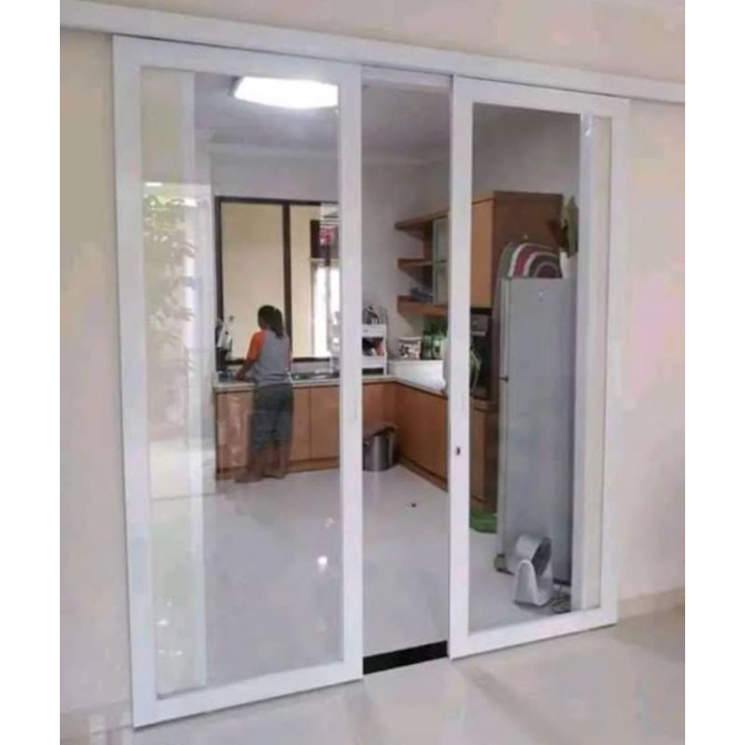Jual Pintu Sliding Double Aluminium 85-100 x 215-240 cm /Size JUMBO ...