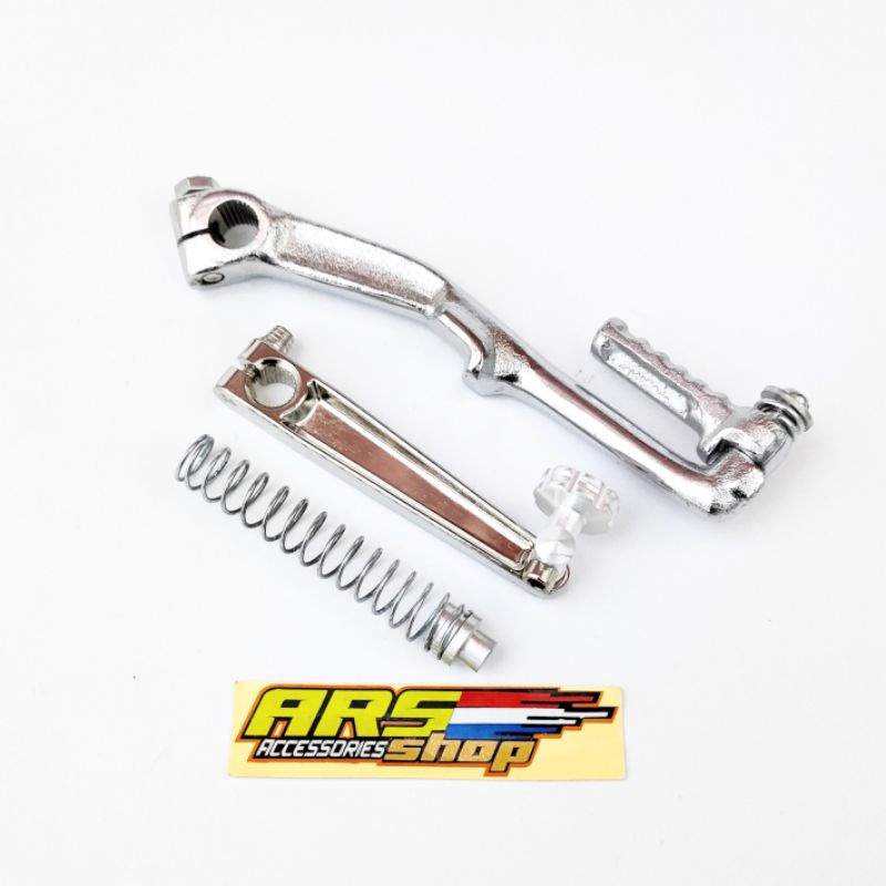 Jual paketan chrome paha rem engkolan step per rem honda beat vario ...