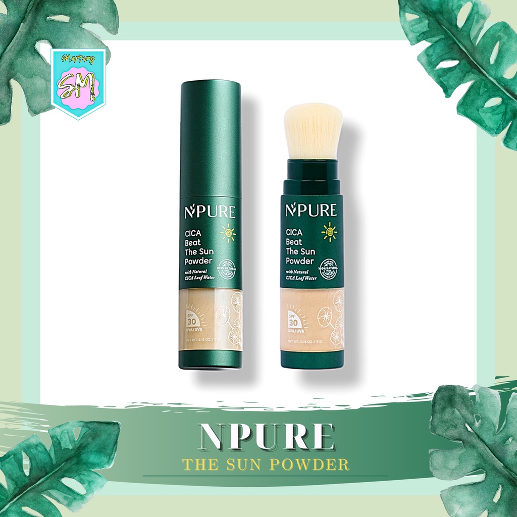 Jual N'PURE Cica Beat The Sun Powder SPF 35 UVA/UVB | NPURE Bedak ...