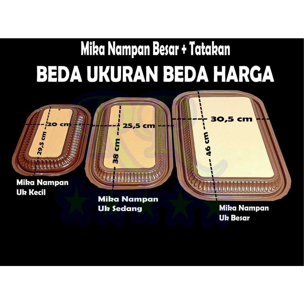 Jual Mika Nampan alas coklat untuk hantaran lamaran dengan tutup ...