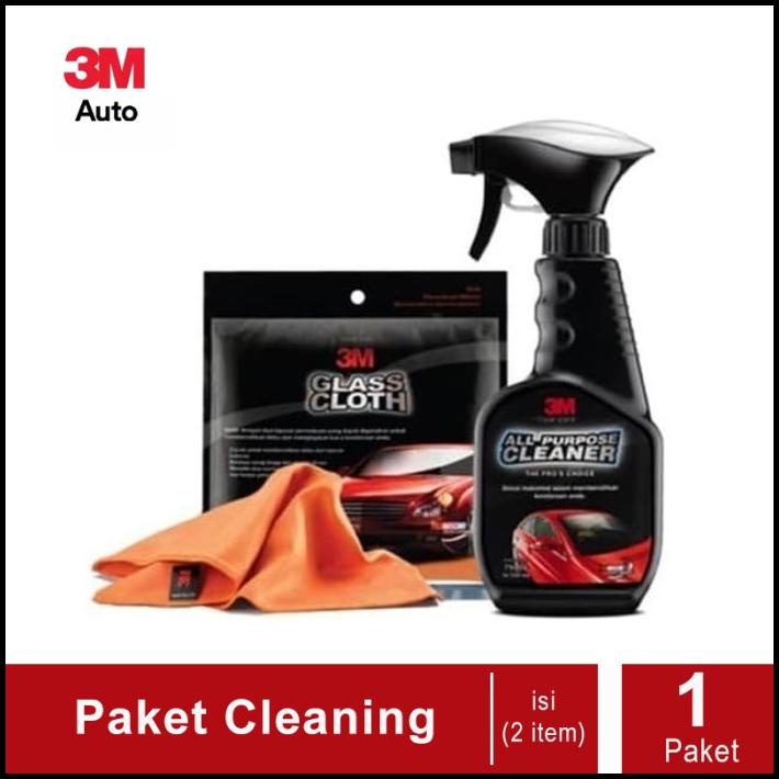 Jual 3M Paket Cleaning (3M Glass Clotch & 3M All Purpose Cleaner ...