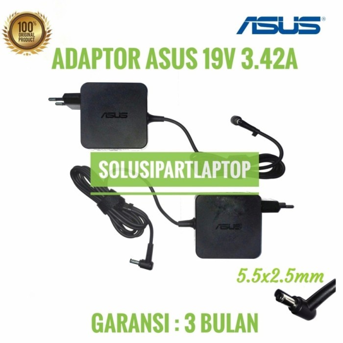 Jual Adaptor Charger Laptop Asus X450 X450C X450CA X450L X451 A450 Original 19V 3.42A 5.5X2.5MM ...