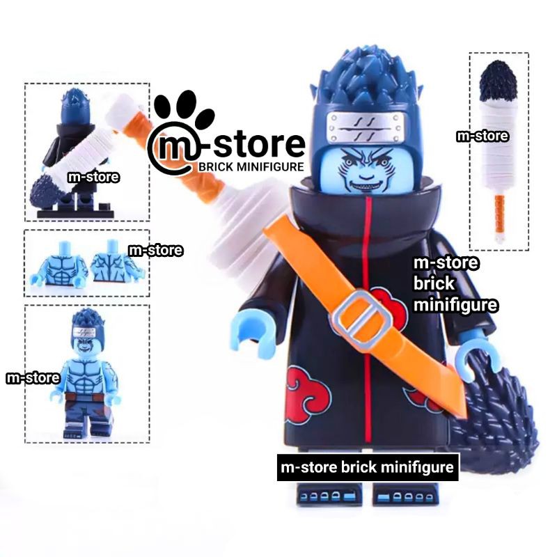 Jual brick naruto kisame hoshigaki akatsuki mini toy figure | Shopee ...