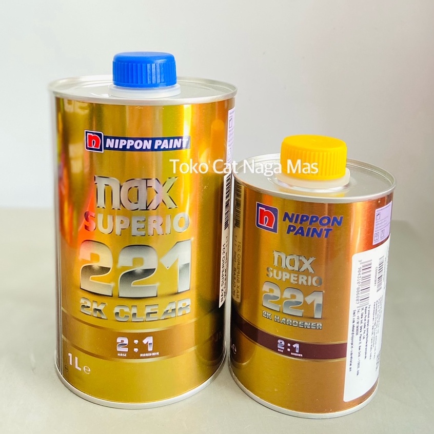 Jual NAX SUPERIO 221 CLEAR COAT NIPPON / PERNISH NIPPON PAINT 2K | Shopee Indonesia