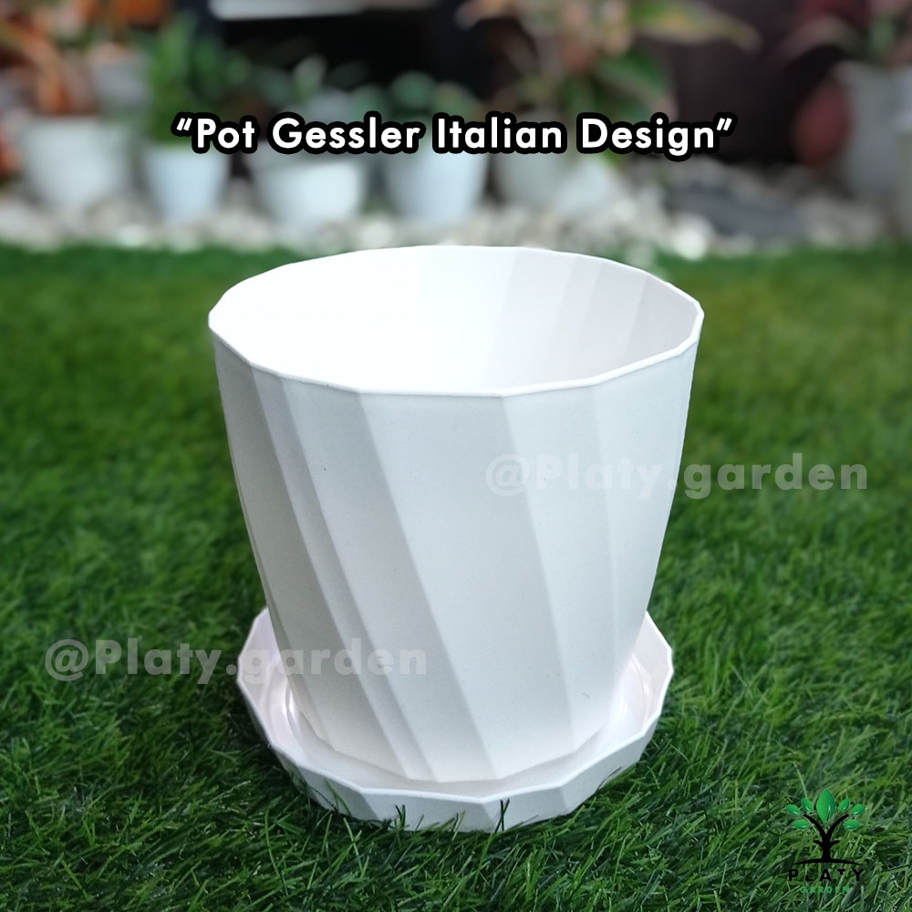 Jual Pot Gessler Twist Italian Design | Original Gessler | Pot Bunga ...