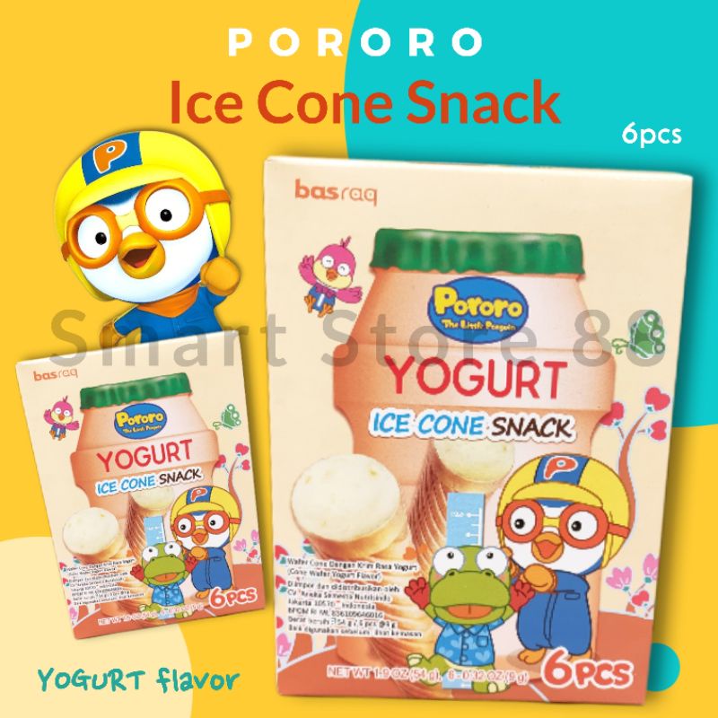 Jual Pororo Ice Cone Snack Yogurt 54gr Pororo Snack Bentuk Es Krim
