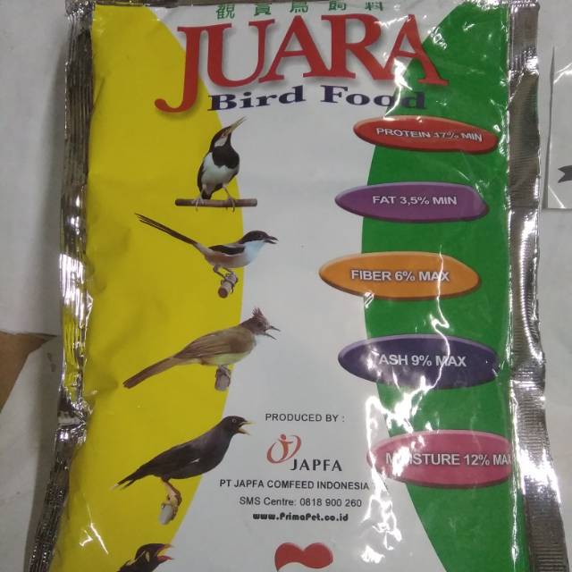 Jual Juara bird food high protein pakan burung beo murai Kacer Anis ...