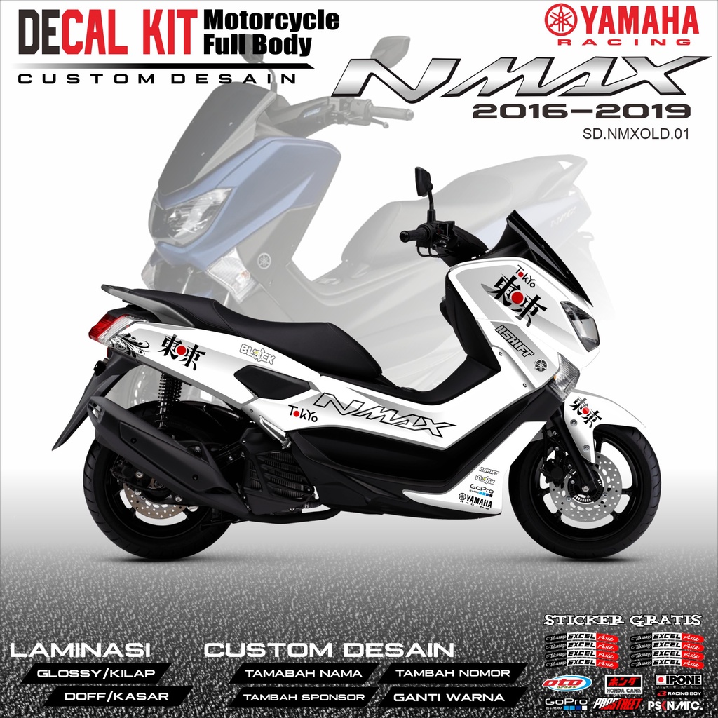 Jual Decal NMAX OLD 2016 - 2019 - Dekal Stiker Striping Fullbody ...