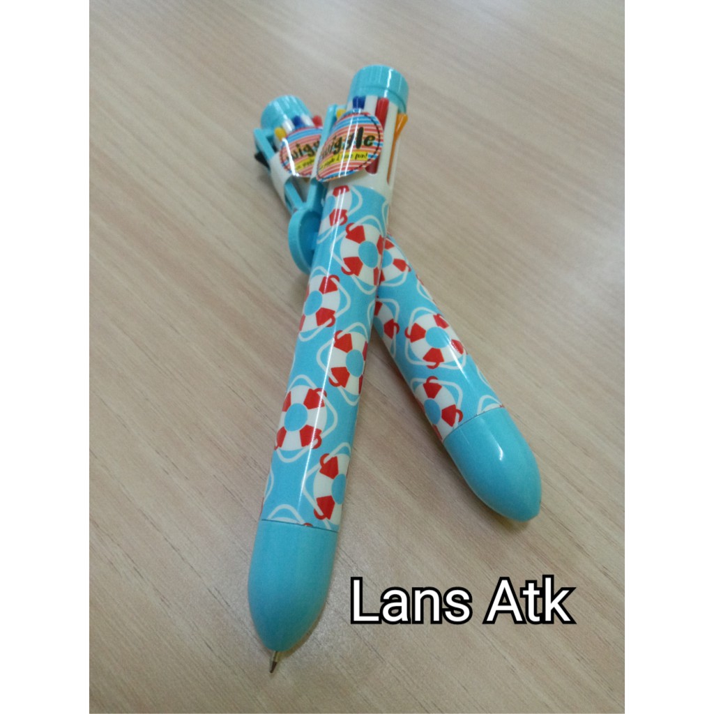 Jual WIGGLE Nautical 8 Color Pen Random Color pulpen 8 warna | Shopee ...