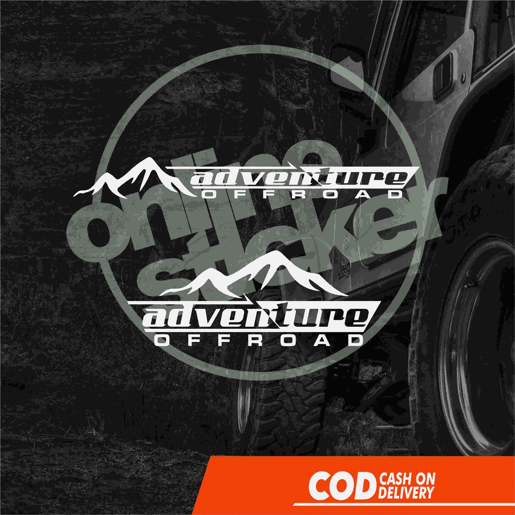 Jual Sticker Adventure Offroad untuk mobil kaca depan | cutting sticker ...