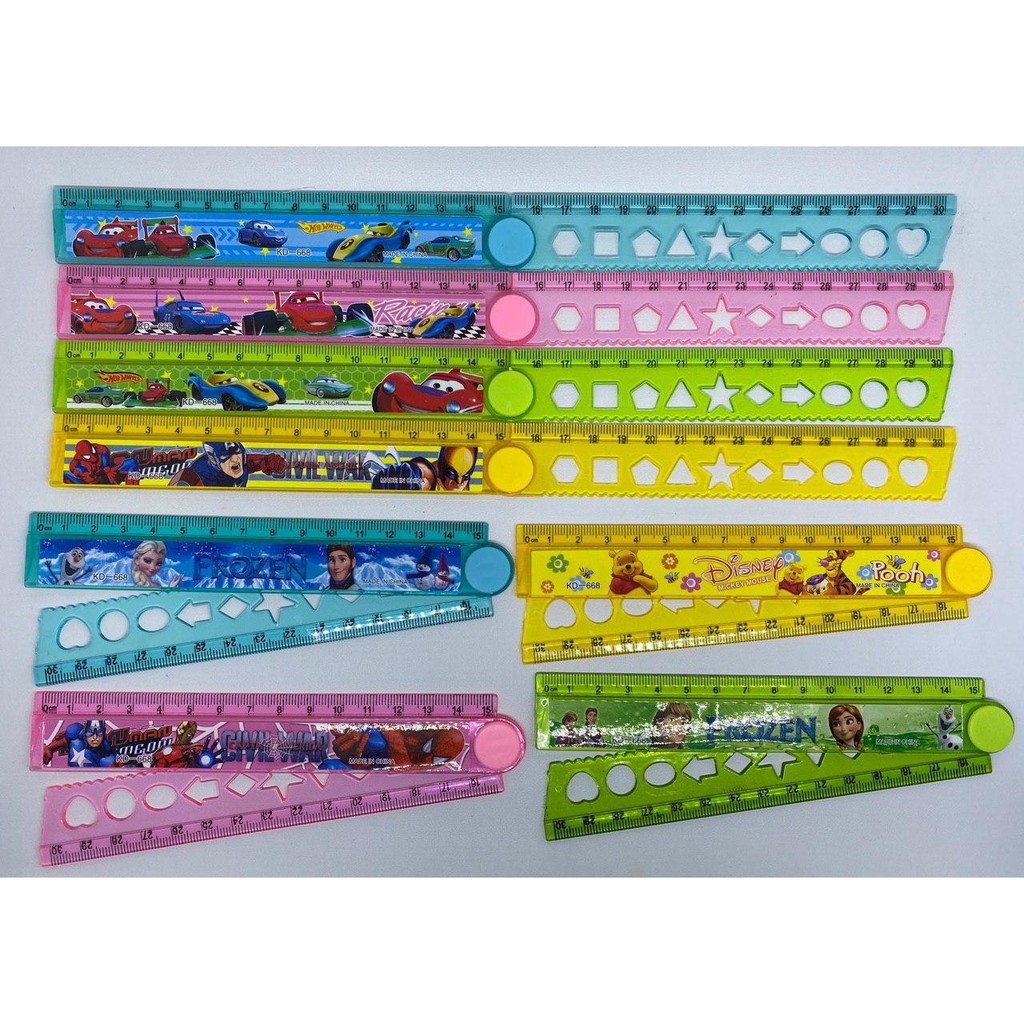 Jual Penggaris Lipat Karakter 30 cm Ecer | Shopee Indonesia