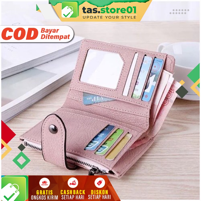 Jual Dompet Mini Lipat Wanita Walet Pendek Polos Wallet Kecil Fashion ...
