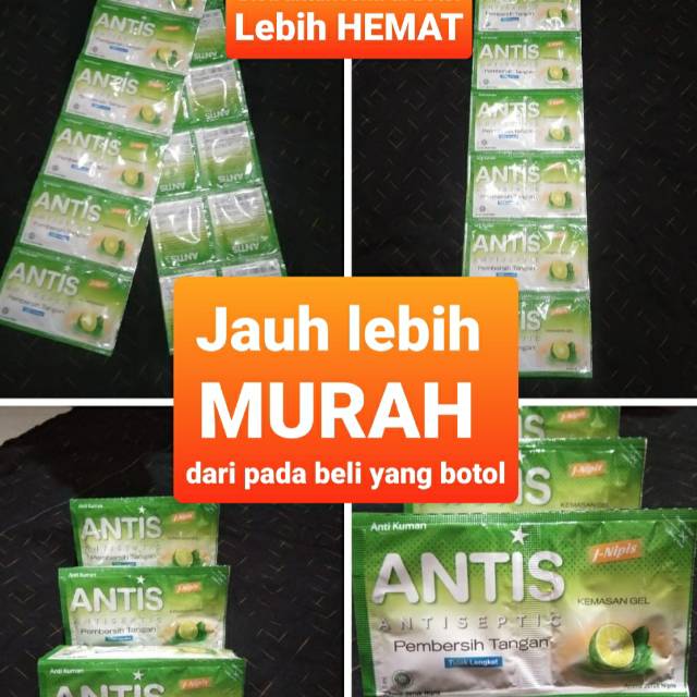 Jual Antis hand sanitizer sachet murah, KEMASAN TWIN PACKS (10ML ...
