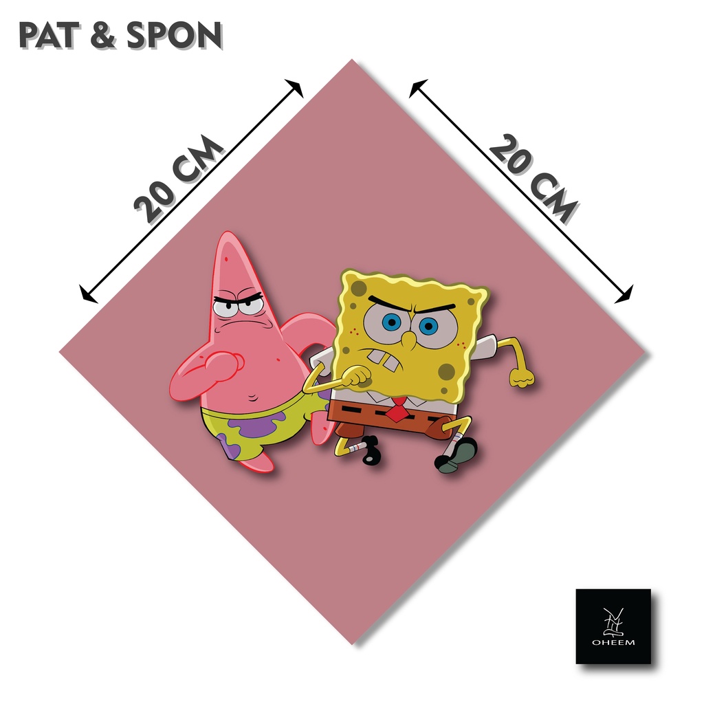 Jual Hiasan Dinding Kartun Spongebob patrick squidward wall decor ...