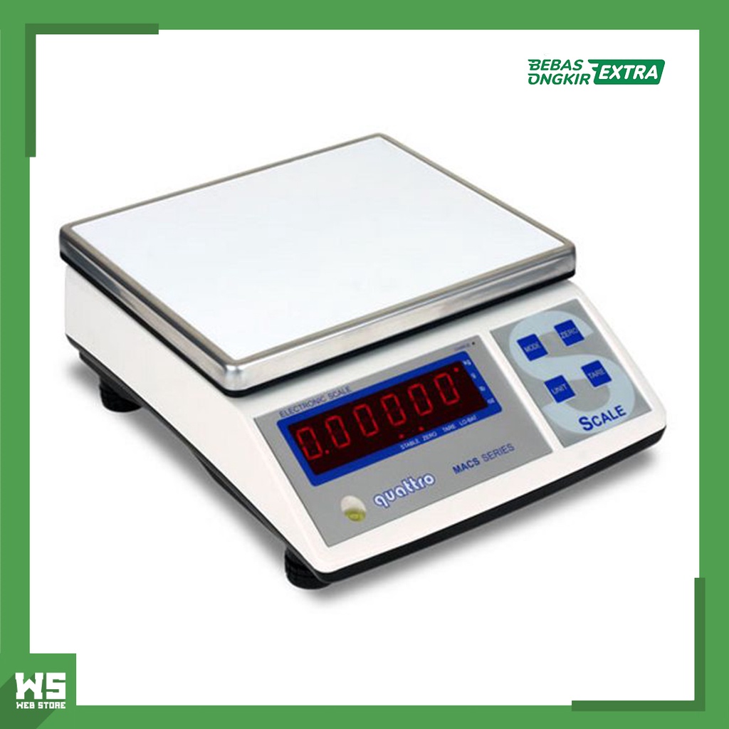 Jual Timbangan Digital Scale Meja 30kg 30 kg Quattro MACS W / Series ...