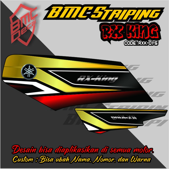 Jual STICKER STRIPING YAMAHA RX-KING - STICKER STRIPING, DECAL, CUTING ...