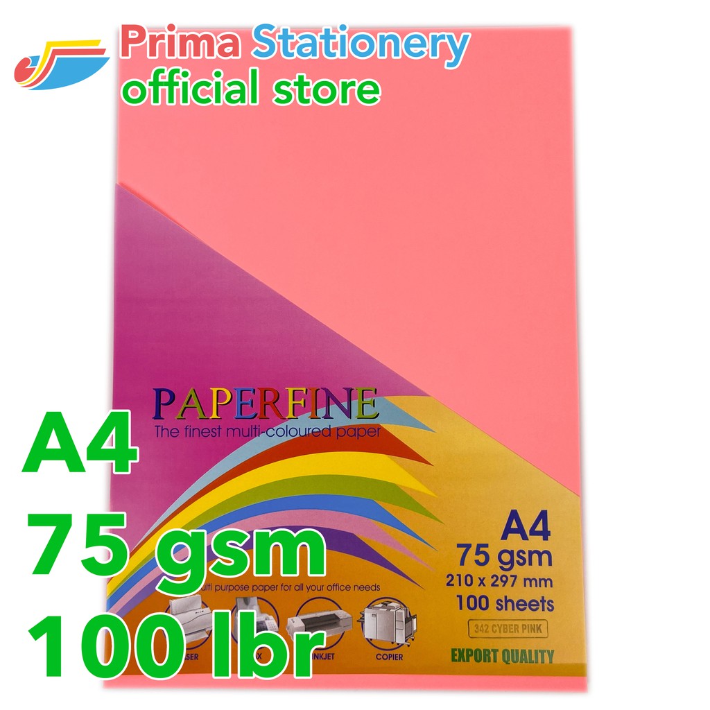 Jual Paperfine Kertas HVS Warna A4 Sinar Spectra Warna Cyber Isi 100 ...
