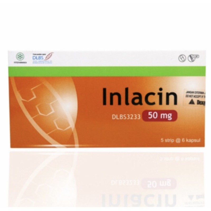 Jual Inlacin 50 mg strip 6 tablet ( menurunkan gula penderita kencing ...
