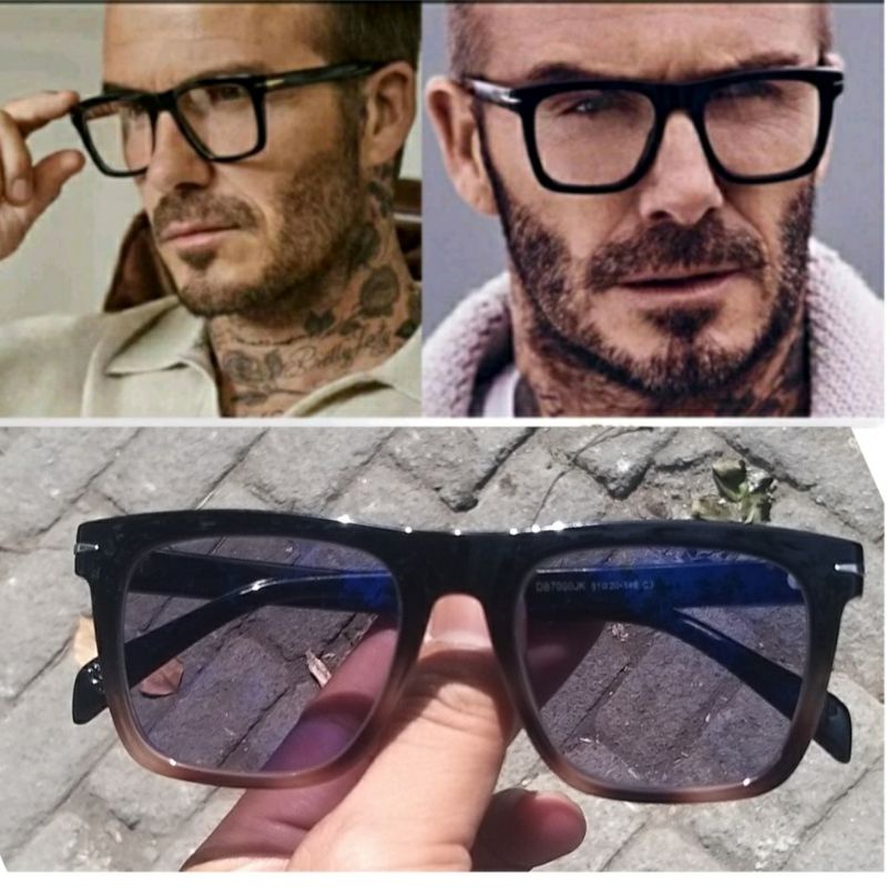 Jual Frame Kacamata Minus Pria Sporty David Beckham Square Photocromic ...