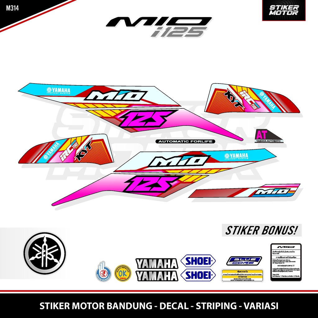 Jual STRIPING MIO i 125 / MIO M3 / MIO Z / MIO 125 / STICKER / STIKER ...
