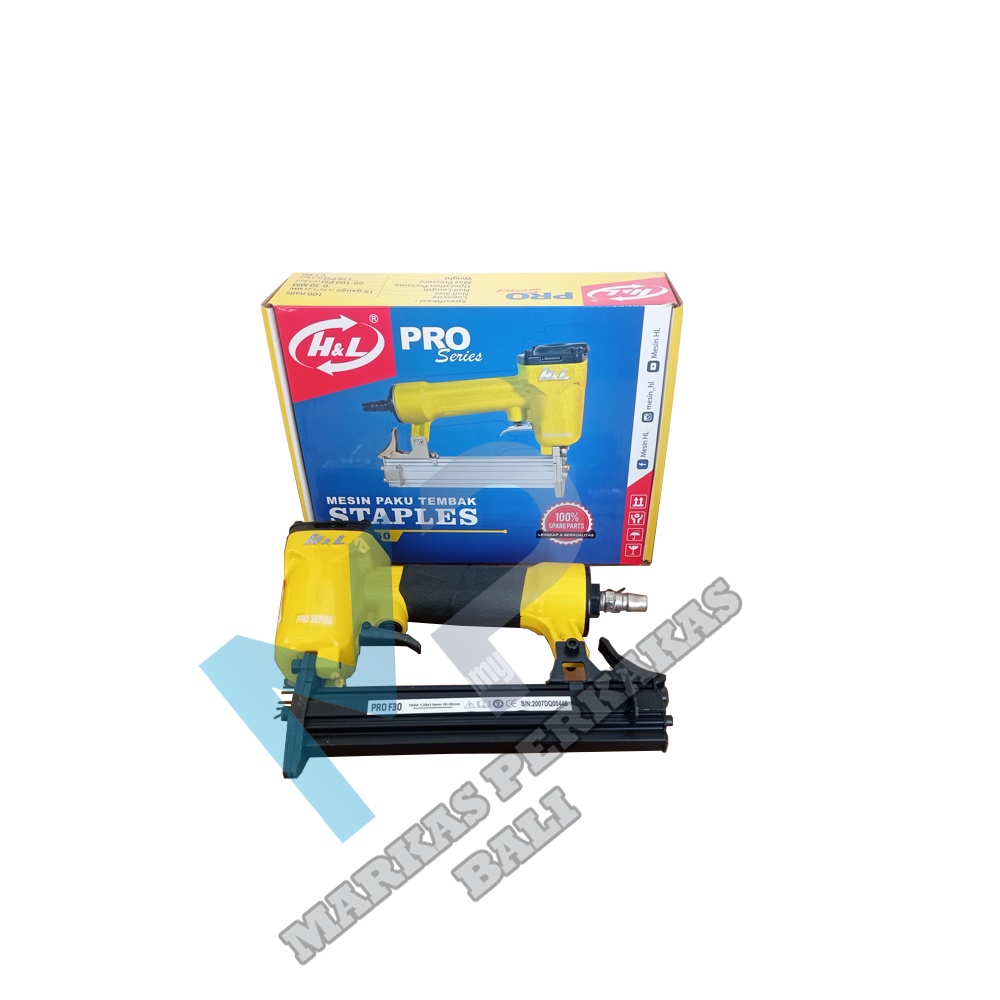 Jual H&L F30 Air Nailer Mata Paku Lurus Staples Gun Stapler Paku Tembak ...