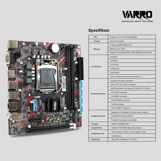 Jual MOTHERBOARD VARRO H110-R4 PRIME SOCKET 1151 DDR4 | Shopee Indonesia