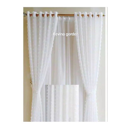 Jual gorden korden horden gordeng vitrase gorden tirai putih gorden ...