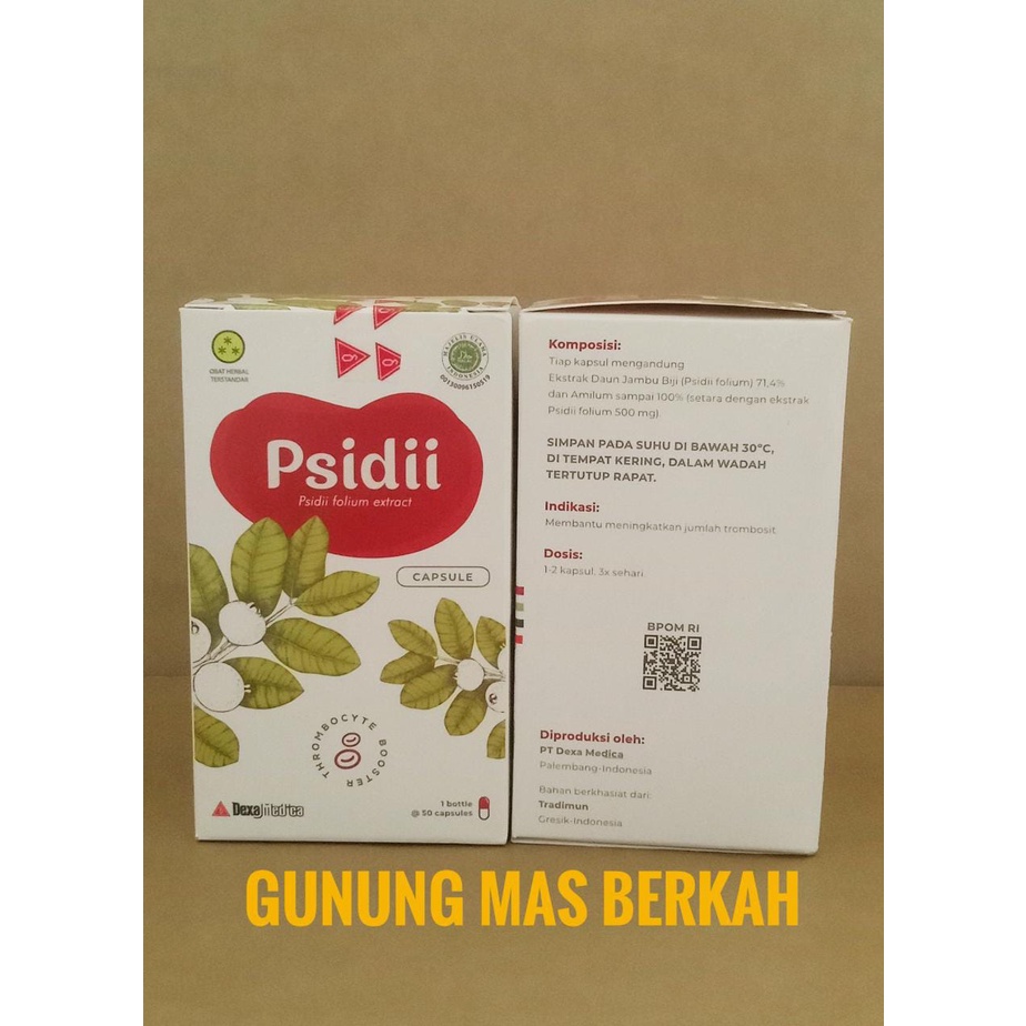 Jual Kapsul dan Sirup Syrup Psidi Psidii Psidii Isi 50 Kapsul ...