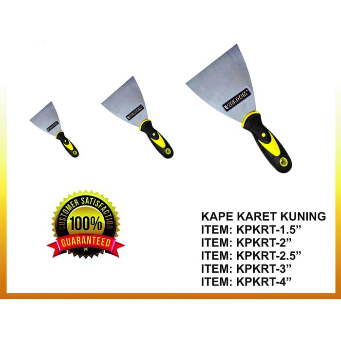 Jual Kape Kerok Stainless Gagang Karet Scrap 3 Inch Weldom | Shopee ...