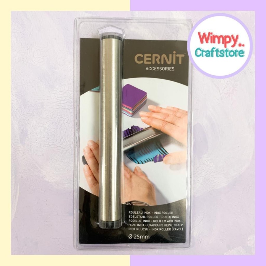Jual Wimpy - Cernit Stainless Roller Clay Alat Clay Tool Modelling ...