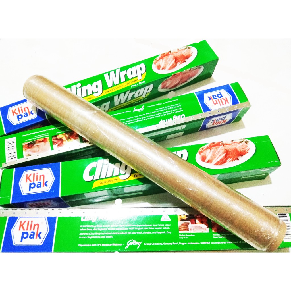 Jual Klin pak Cling Wrap Plastik Pembungkus Makanan | Shopee Indonesia