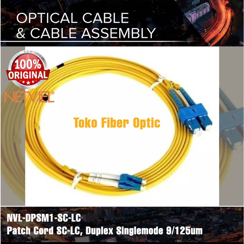 Jual Netviel Patch Cord SC-LC, Duplex Singlemode 9/125um, 1 - 20 meter (LSZH) | Shopee Indonesia