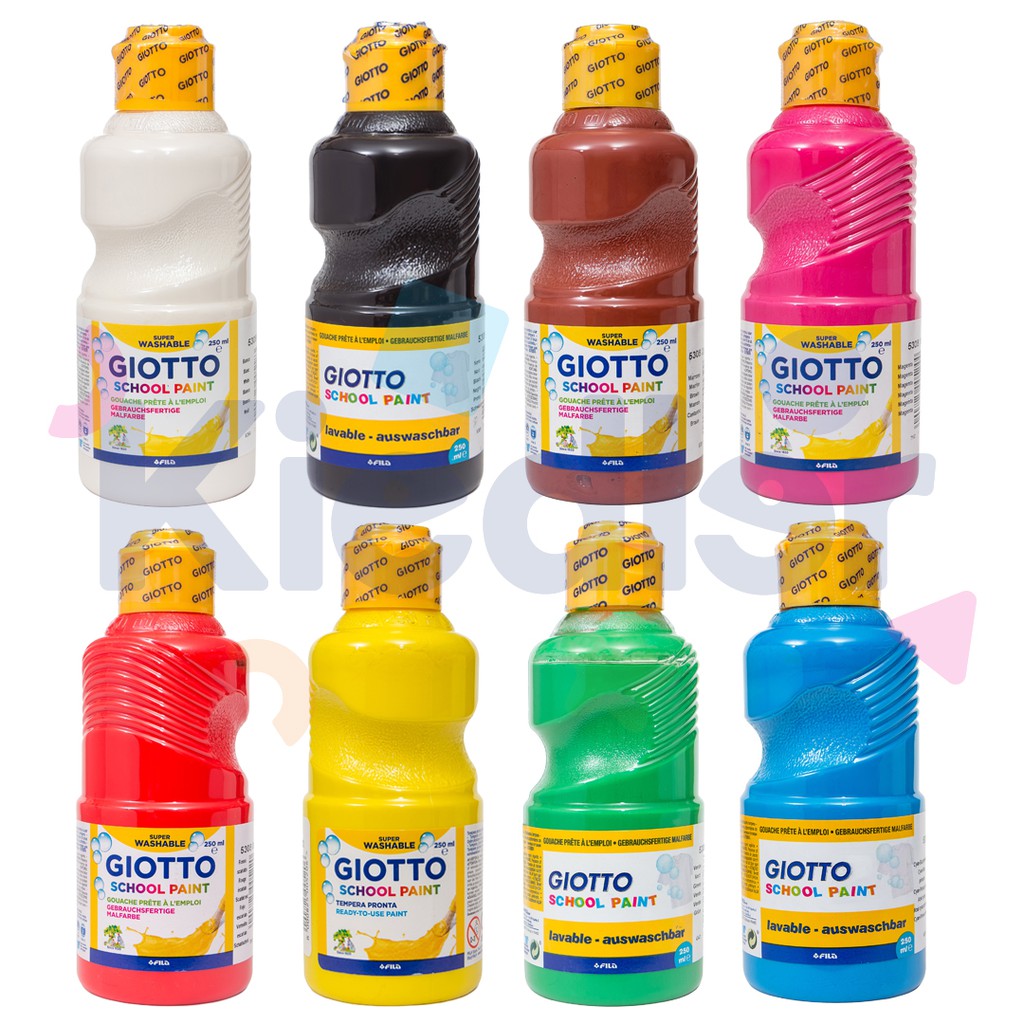 Jual Giotto - Washable School Paint 250 ML, Cat Lukis Anak Gambar ...
