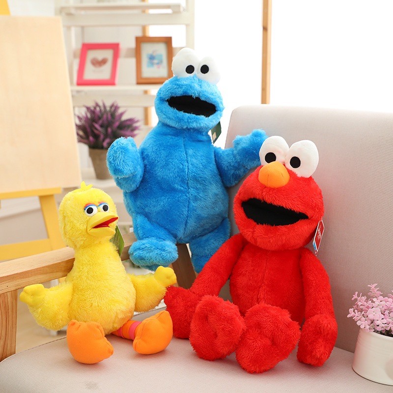 Jual Boneka Elmo Cookie Monster Big Bird Sesame Street Original Import ...
