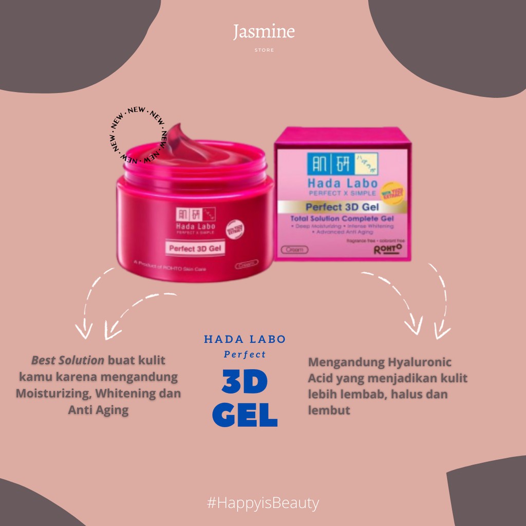Jual Hada Labo 3D Moisturizer Gel 40 gr / Pelembap / Face Lotion / Whitening / Anti Aging ...