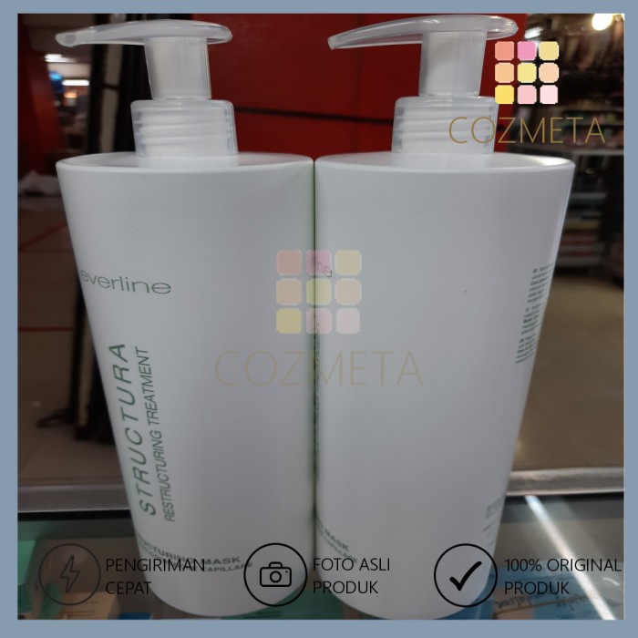 Jual Everline Structura Restructuring Mask 1000 ml Masker Rambut | Shopee Indonesia