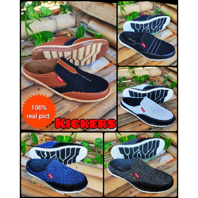 Jual kickers pria / slop pria / sepatu pria / sepatu selop pria/ slop ...