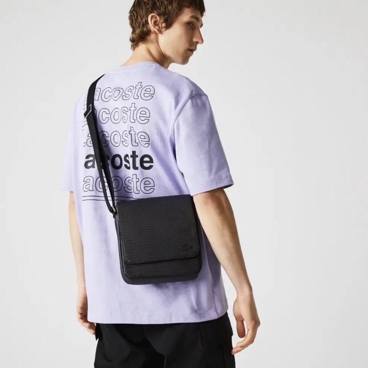 Jual KODEB6n1M--Tas Selempang Pria Lacoste Man’s Flap Crossover Bag ...