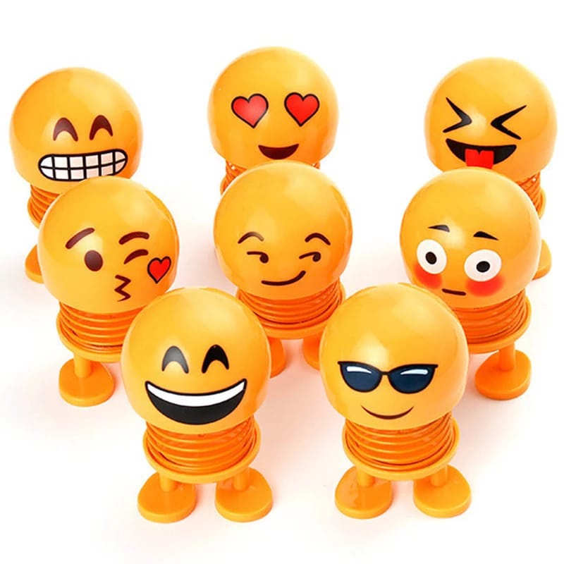 Jual Boneka Emoji Gede Spring doll Goyang Mainan dashboard pajangan ...