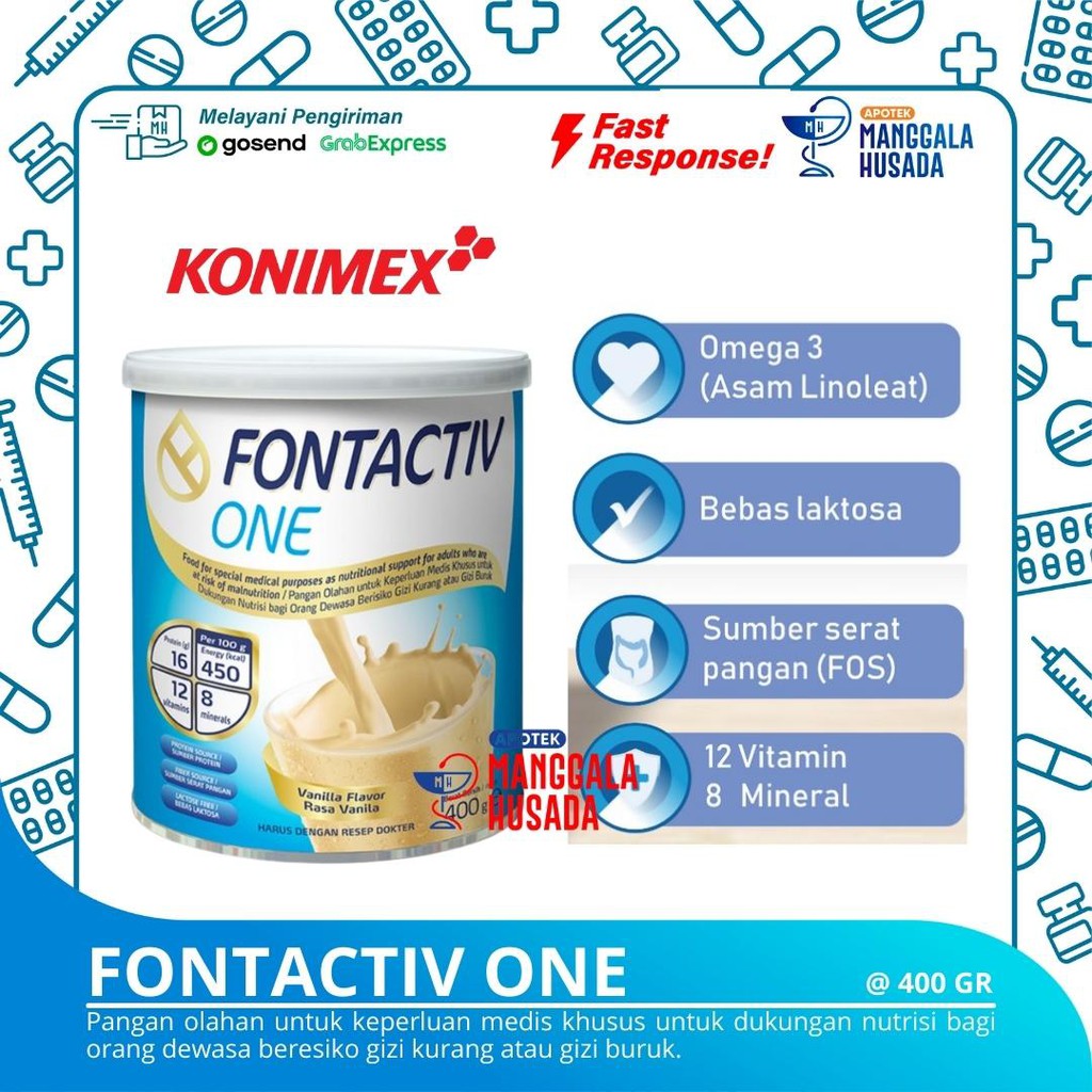 Jual FONTACTIV ONE PER KALENG @ 400 GRAM | Shopee Indonesia
