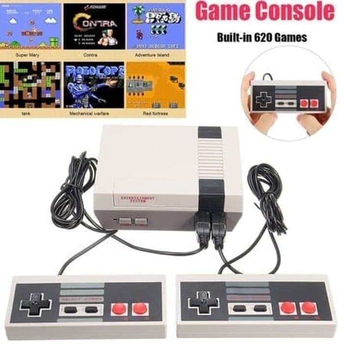 Jual GAMING GAME CONSOLE NINTENDO NES CLONE 620 GAME RETRO MINI GAME ...
