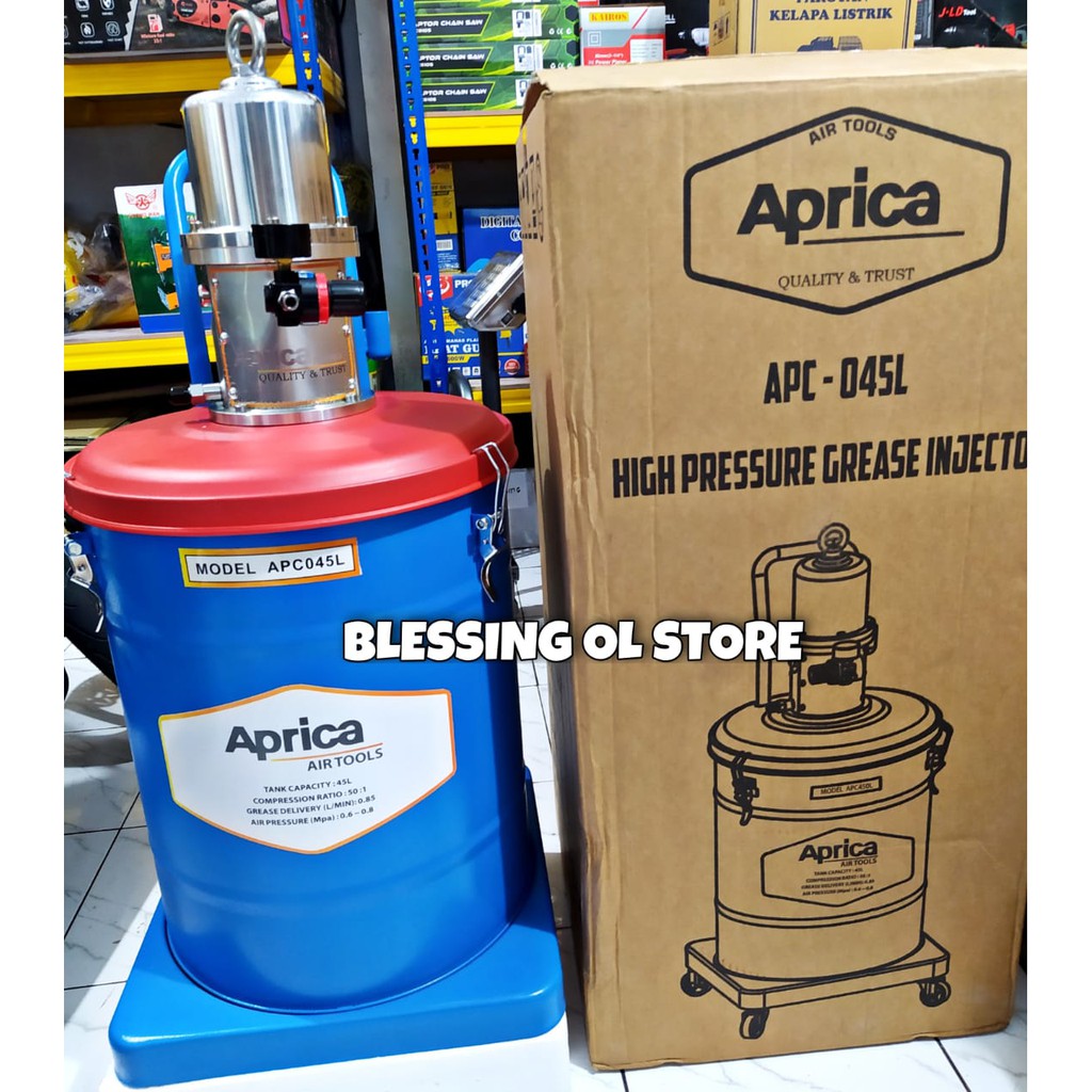 Jual POMPA GEMUK ANGIN 45L / POMPA GREASE HIGH PREASURE 45 L | Shopee ...