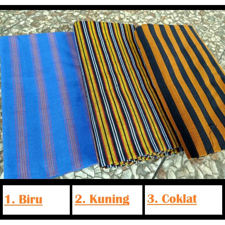 Jual Batik Kain Tenun lurik 11 bahan seragam SKS | Shopee Indonesia