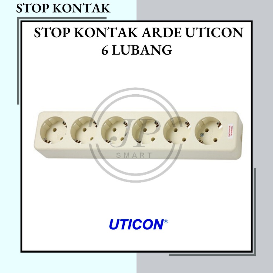 Jual Stop Kontak Arde Uticon 1 2 3 4 5 6lubang socket terminal kuningan | Shopee Indonesia
