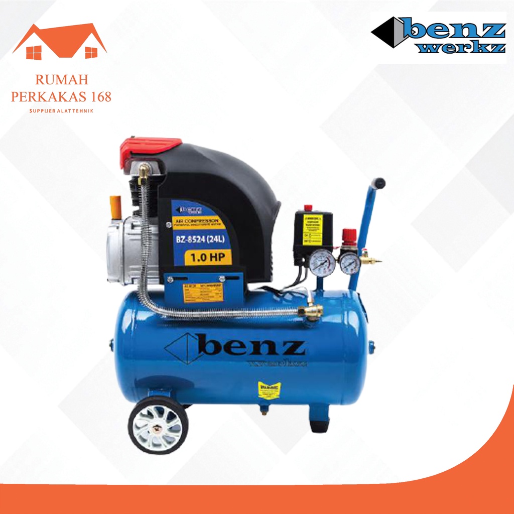 Jual Mesin kompresor angin 24L Direct / Compressor direct air 24L 1HP ...