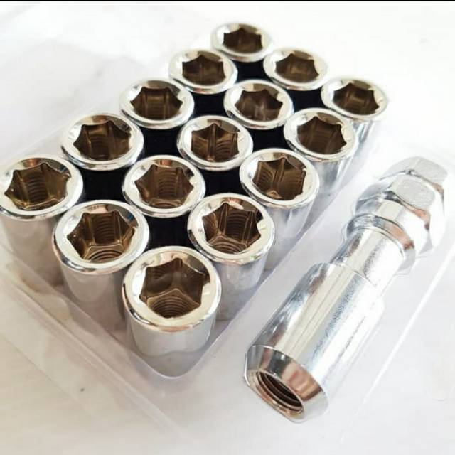 Jual Mur Baut roda L chrome | Shopee Indonesia