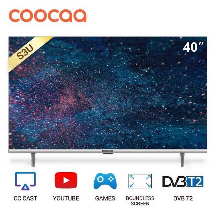Jual COOCAA Smart TV 40 inch - Digital TV - OS COOLITA - HD - Bazel ...