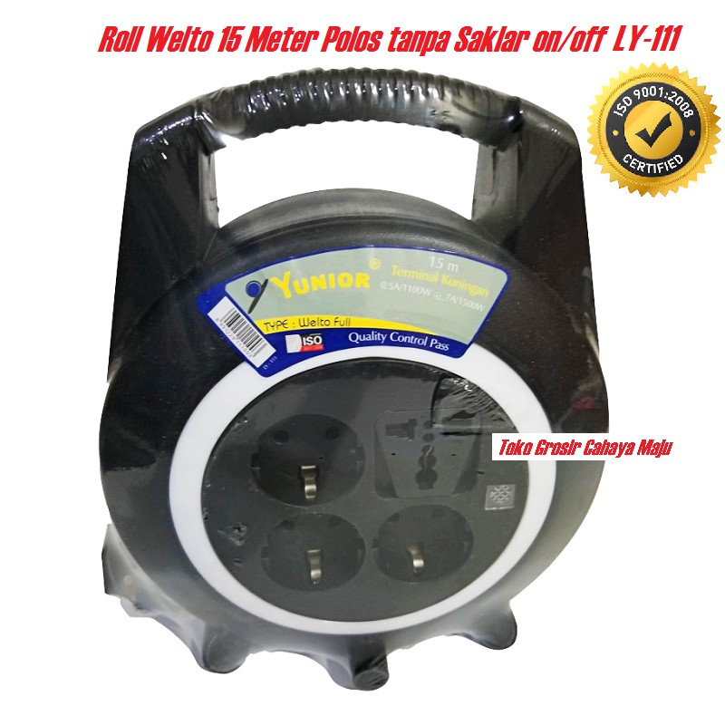 Jual Kabel Roll Box 15m 15 m 15 Meter YUNIOR WELTO Rol Kabel Gulung ...