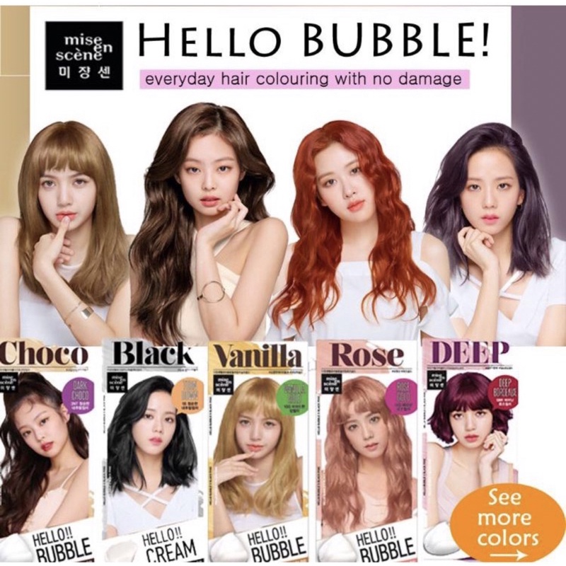 Jual Mise En Scene Hello Bubble Dye Hair Coloring (Pewarna Rambut ...