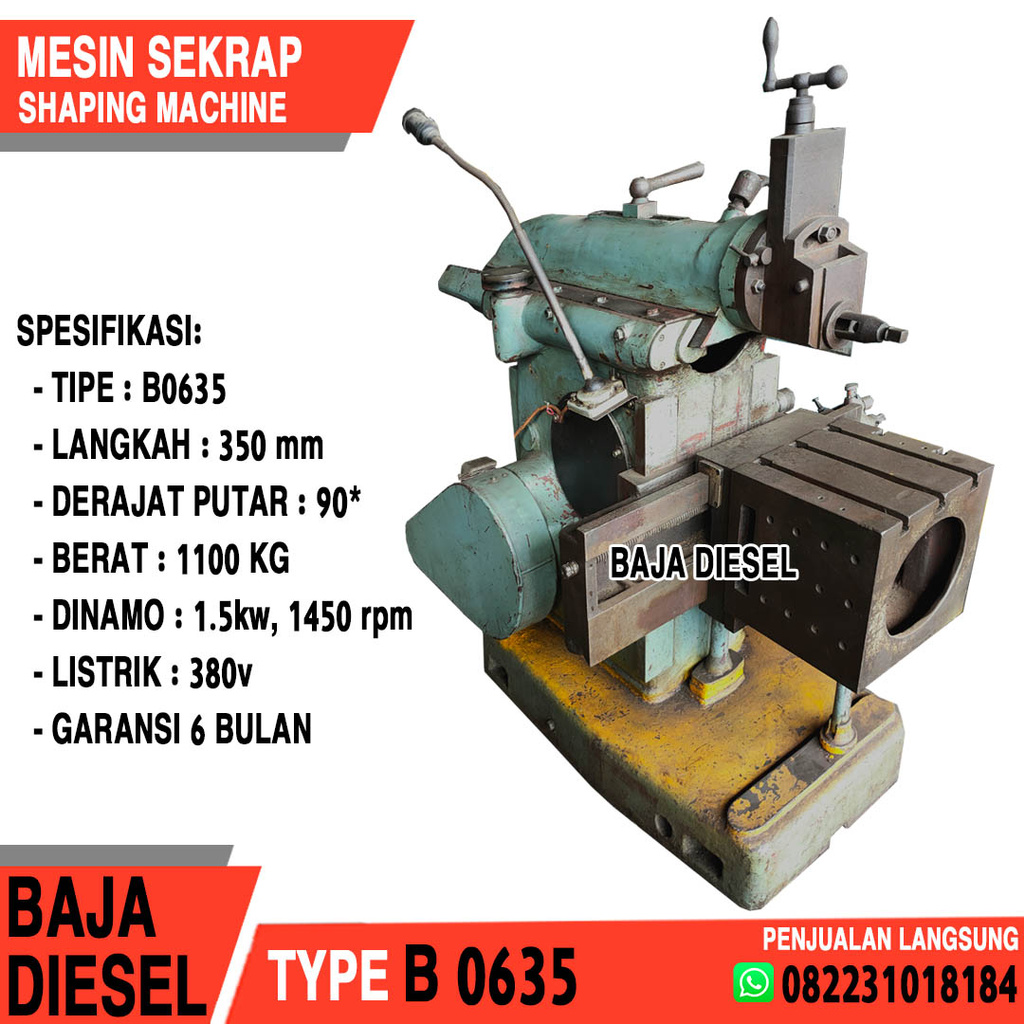 Jual Mesin Sekrap Langkah 35 / Shaping Machine (bekas) | Shopee Indonesia